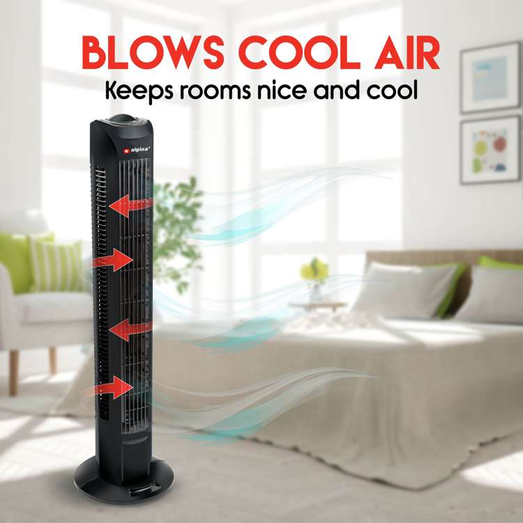 ALPINA Tower 45W 78cm oscillating fan 3speed | Equipment \ Ventilation ...