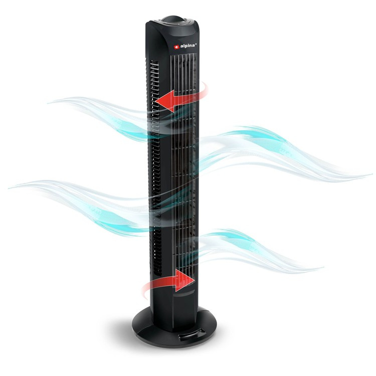 ALPINA Tower 45W 78cm oscillating fan 3speed | Equipment \ Ventilation ...