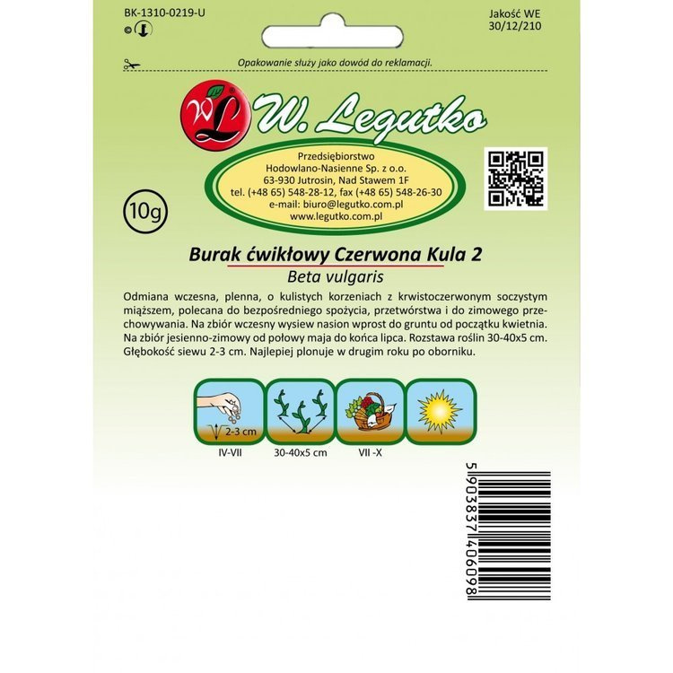 Beet seeds red ball | Others \ Seeds | GrowTent.pl