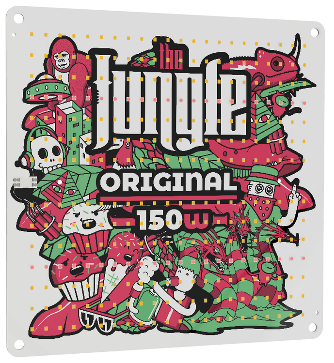 Growbox Grow The Jungle The Jackson ORIGINAL 150W Lampa LED Grow Dimmable + Herbgarden 60x60x180 ...