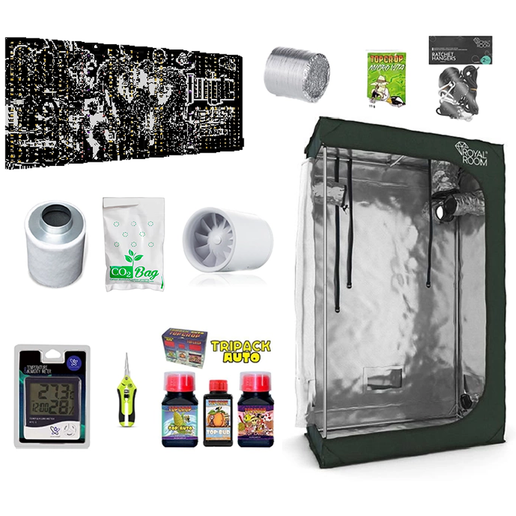 Growbox Set LED Grow The Jungle Nemesis 200W Dimmable + RoyalRoom® 100x50x160 | GROWBOX SET ...