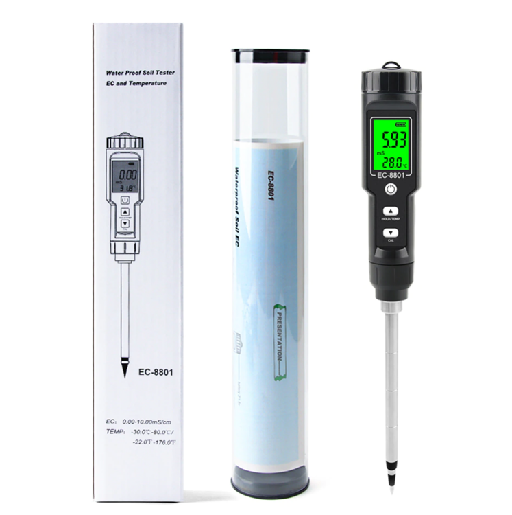 Portable EC & temperature tester for soil - conductivity meter ... Portable EC & temperature tester for soil - conductivity meter ...