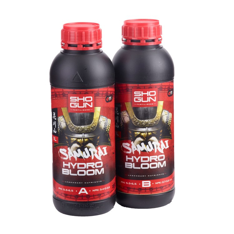 Shogun Fertilisers Samurai Hydro Bloom 2x1L (A&B) Soft Water ...