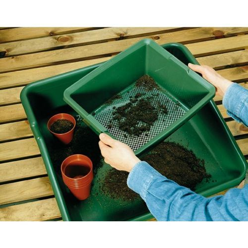 Garland garden sieve for sifting through compost soil - Fine Mesh Sieve ...