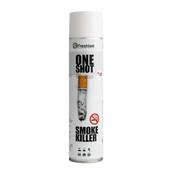 Freshtek ONE SHOT Smoke Killer Spray 600ml - tobacco smoke odour ...